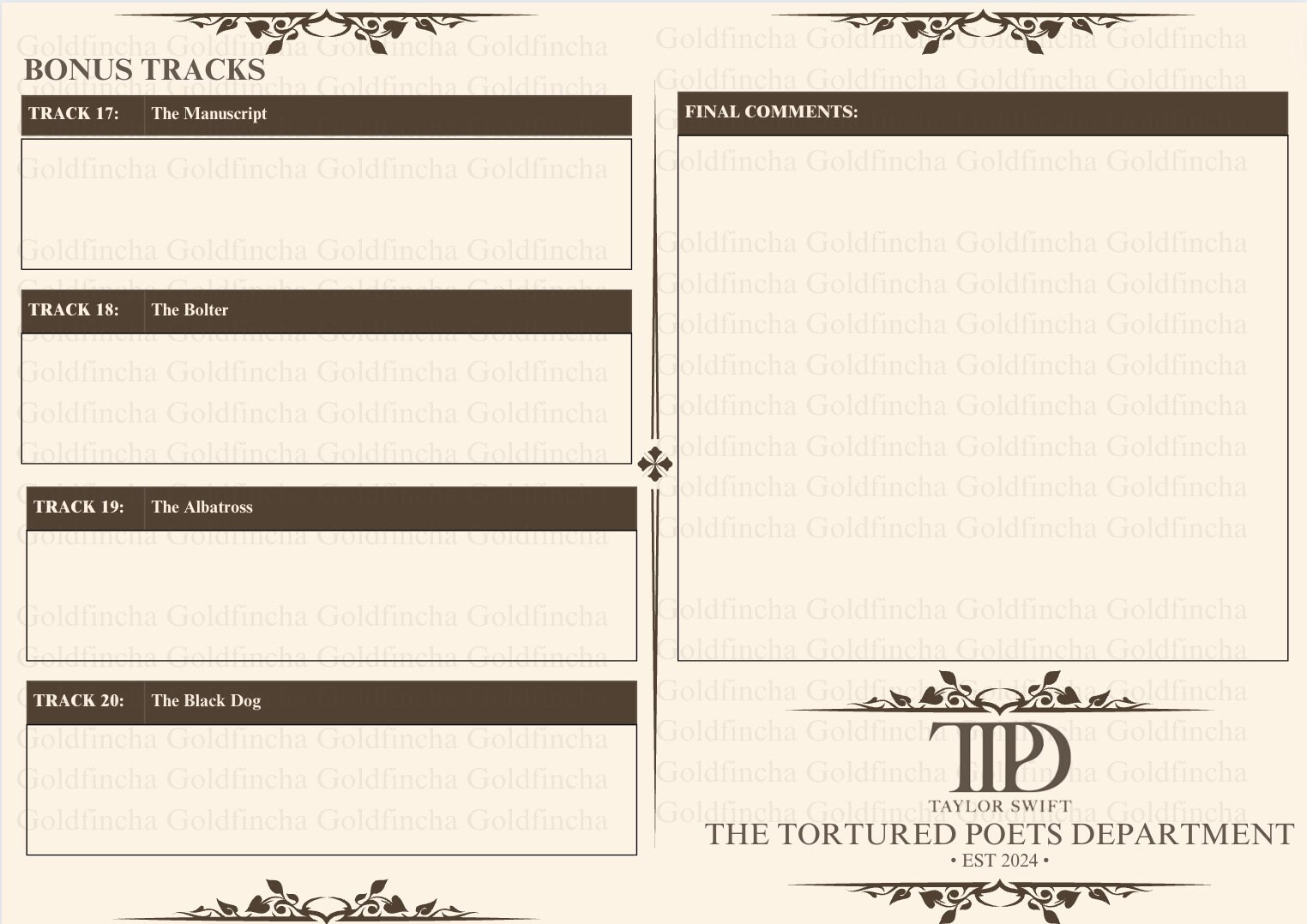 The Tortured Poets Department TTPD Album Release Part 2 File Report ...