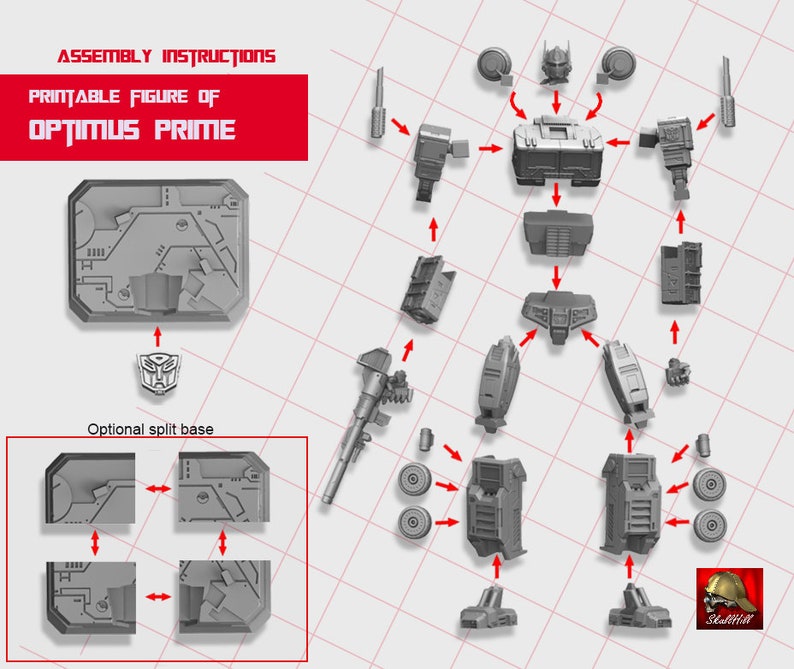 Legendary Leader: Optimus Prime 3D Model Now Available! - Etsy