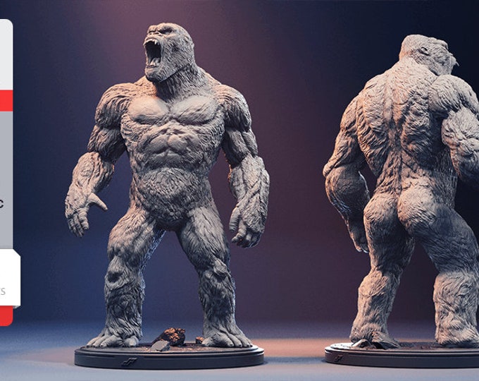 Legend of Cinema: Kong 3D Model Shines! - Etsy