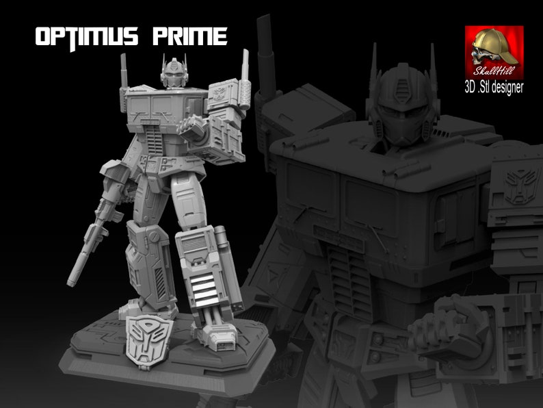 Legendary Leader: Optimus Prime 3D Model Now Available! - Etsy