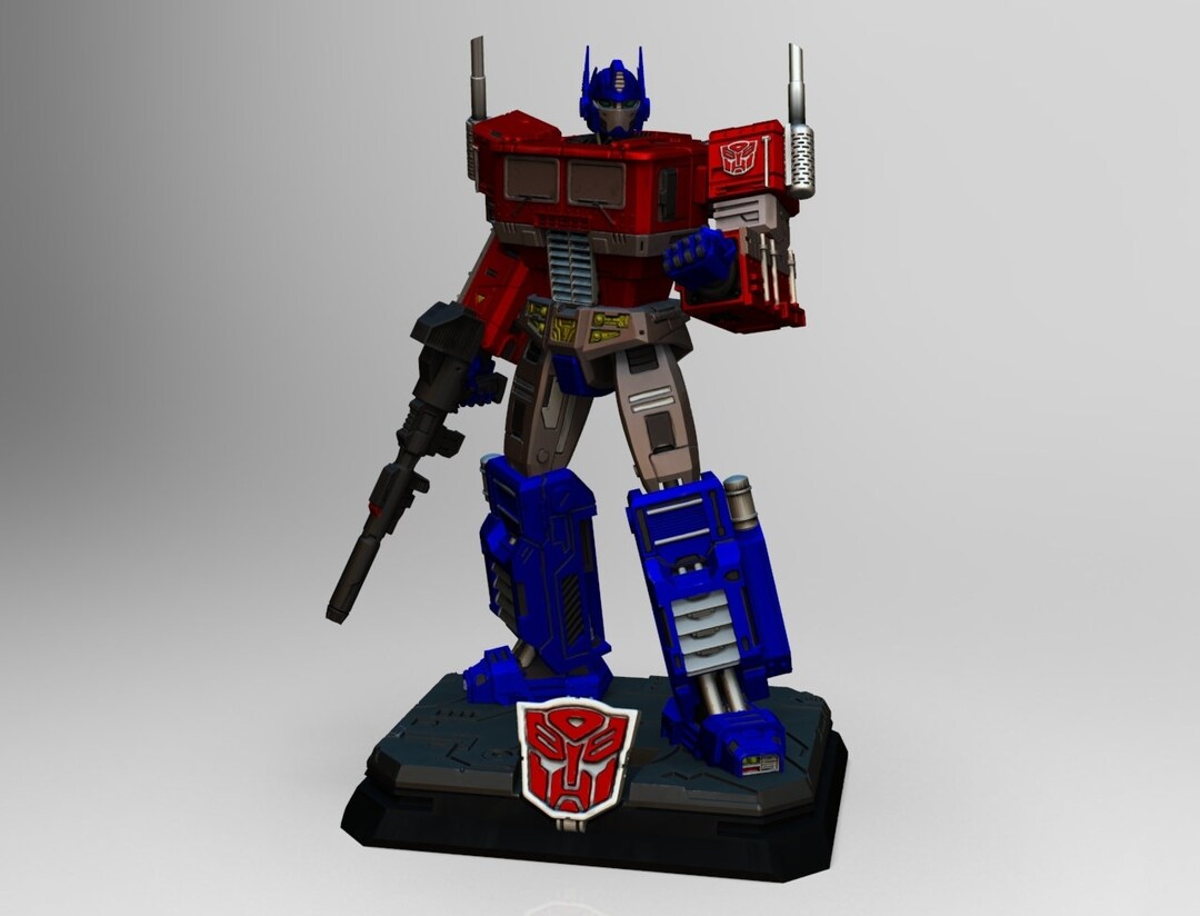 Legendary Leader: Optimus Prime 3D Model Now Available! - Etsy