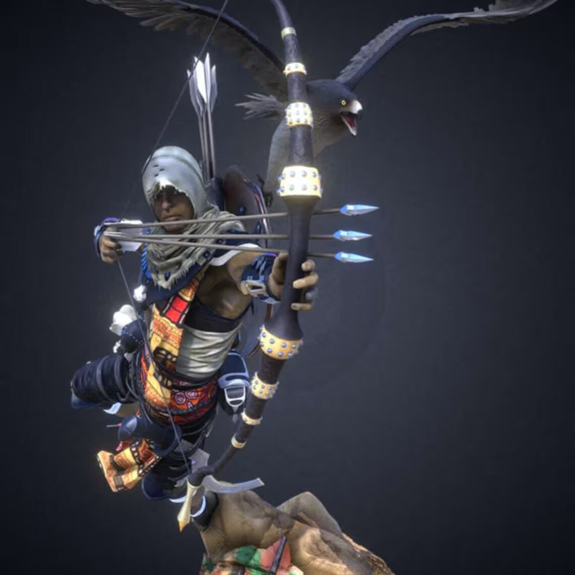 Explore the Sands of Time: Bayek 3D Model Now Available - Etsy