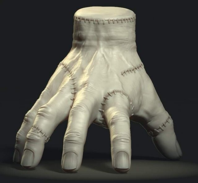 Unique Wednesday Addams Hand 3D Model for Your Collection - Etsy