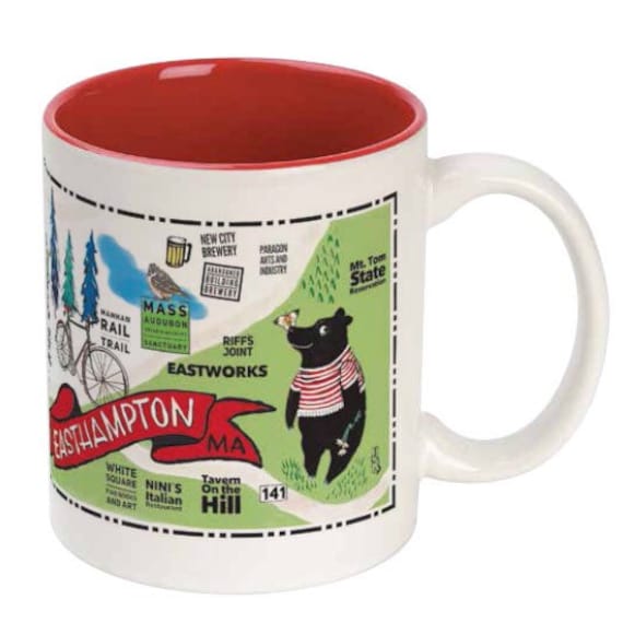 12 Oz. Easthampton Illustrated Mug for Coffee or Tea | Etsy