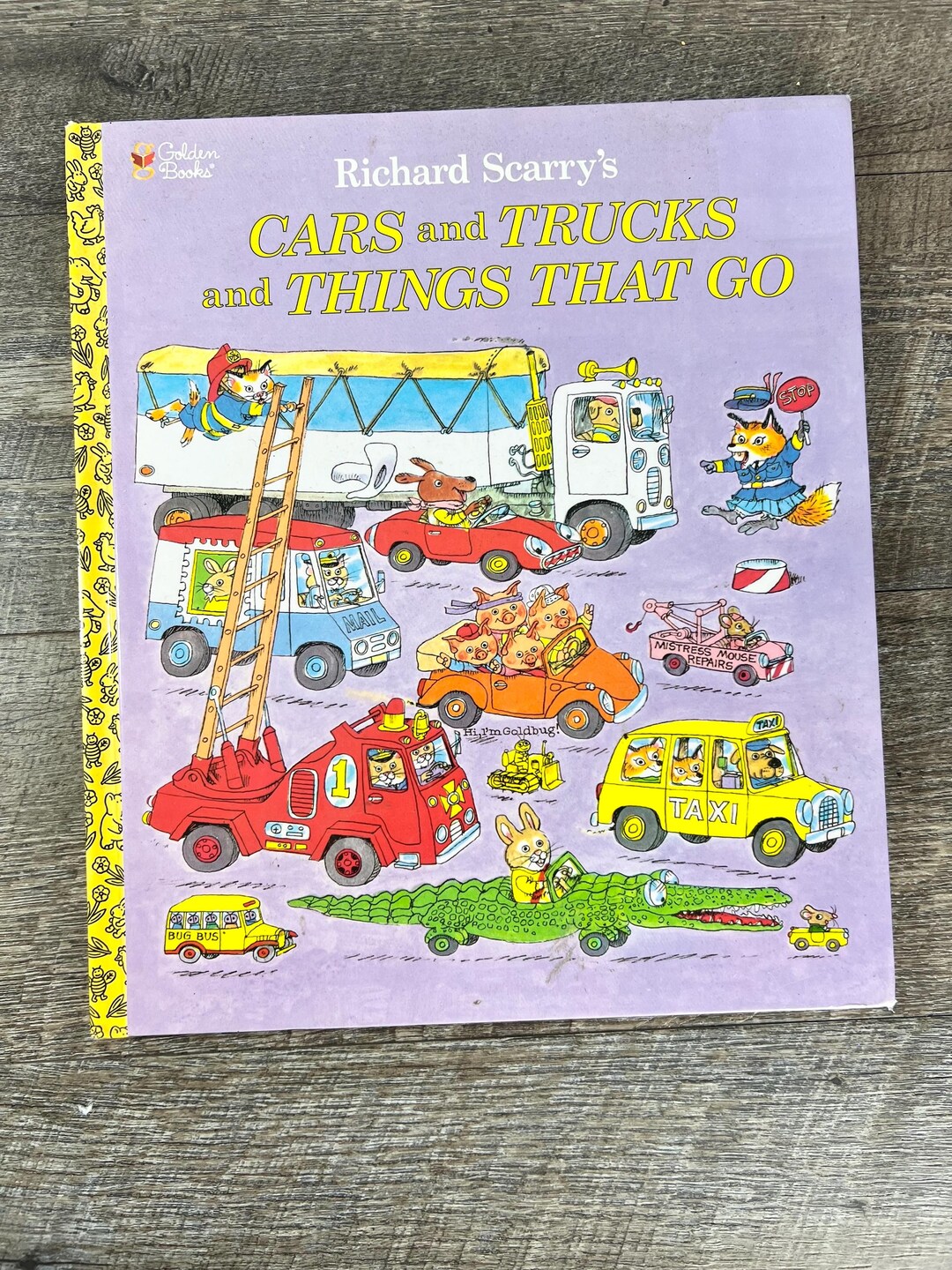 Richard Scarrys Cars and Trucks and Things That Go 1974 Golden Book ...