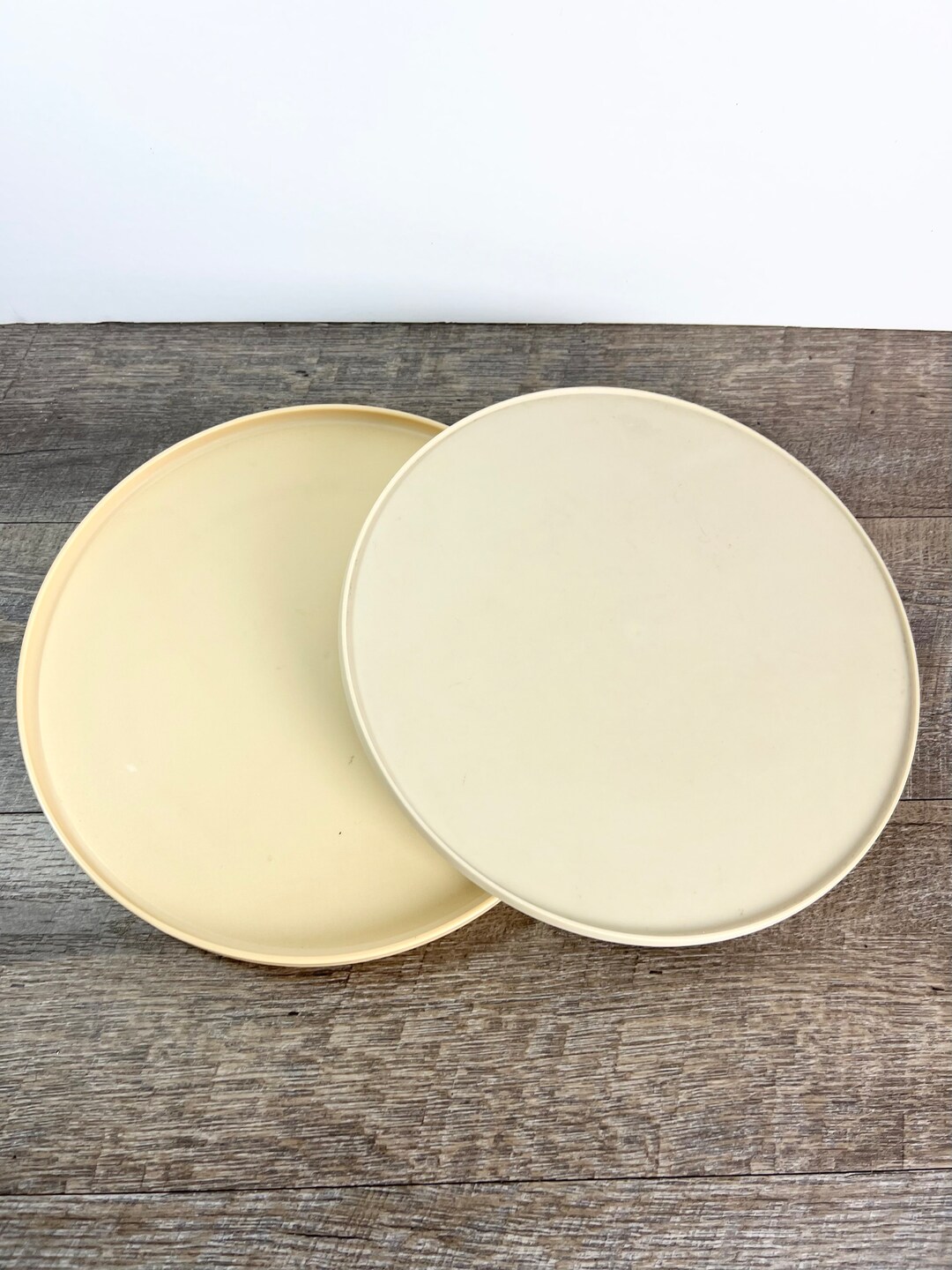 Vintage Rubbermaid Turntable Beige & Cream Lazy Susan 10 Swivel Tray ...