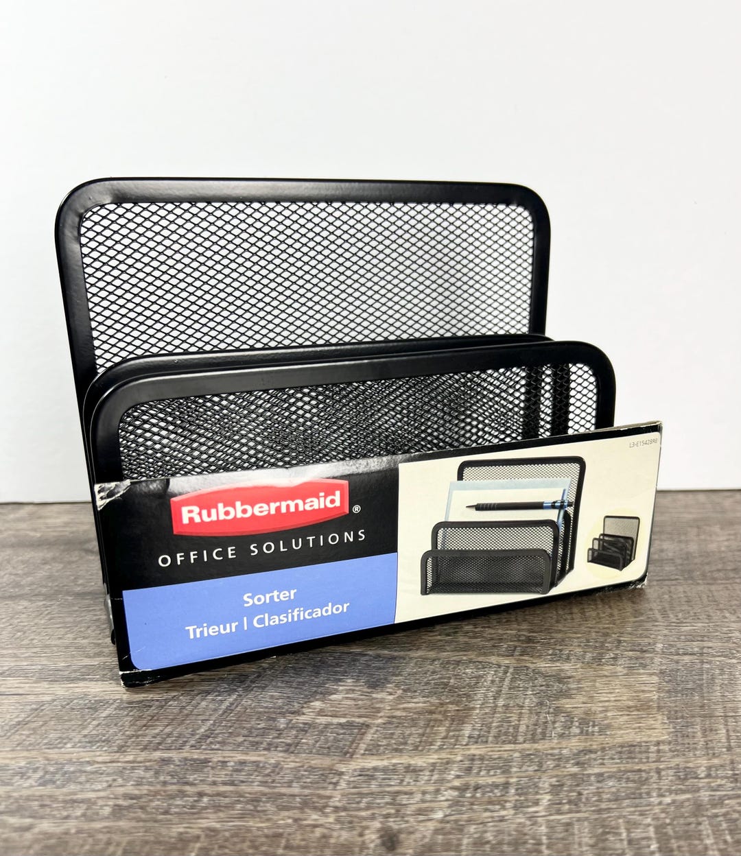 Vintage Rubbermaid Metal Desk Organizer Sorter Mesh Black - Etsy