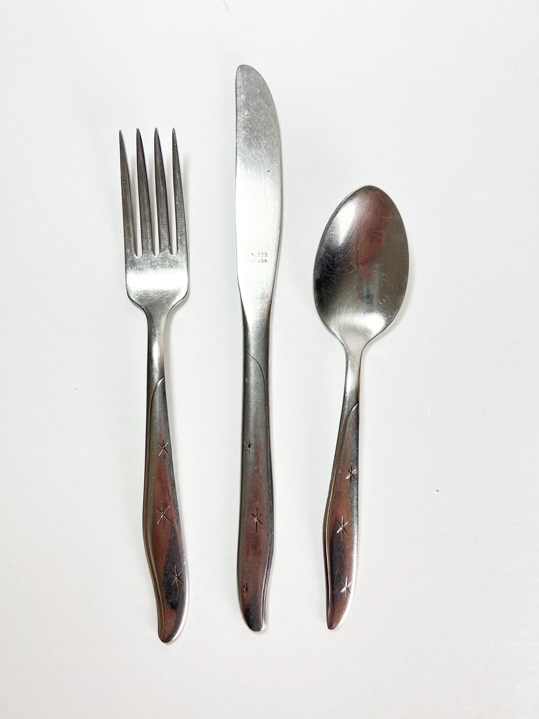 Vintage Mar Crest Citation Atomic Star Place Setting Set of 3 Spoon ...