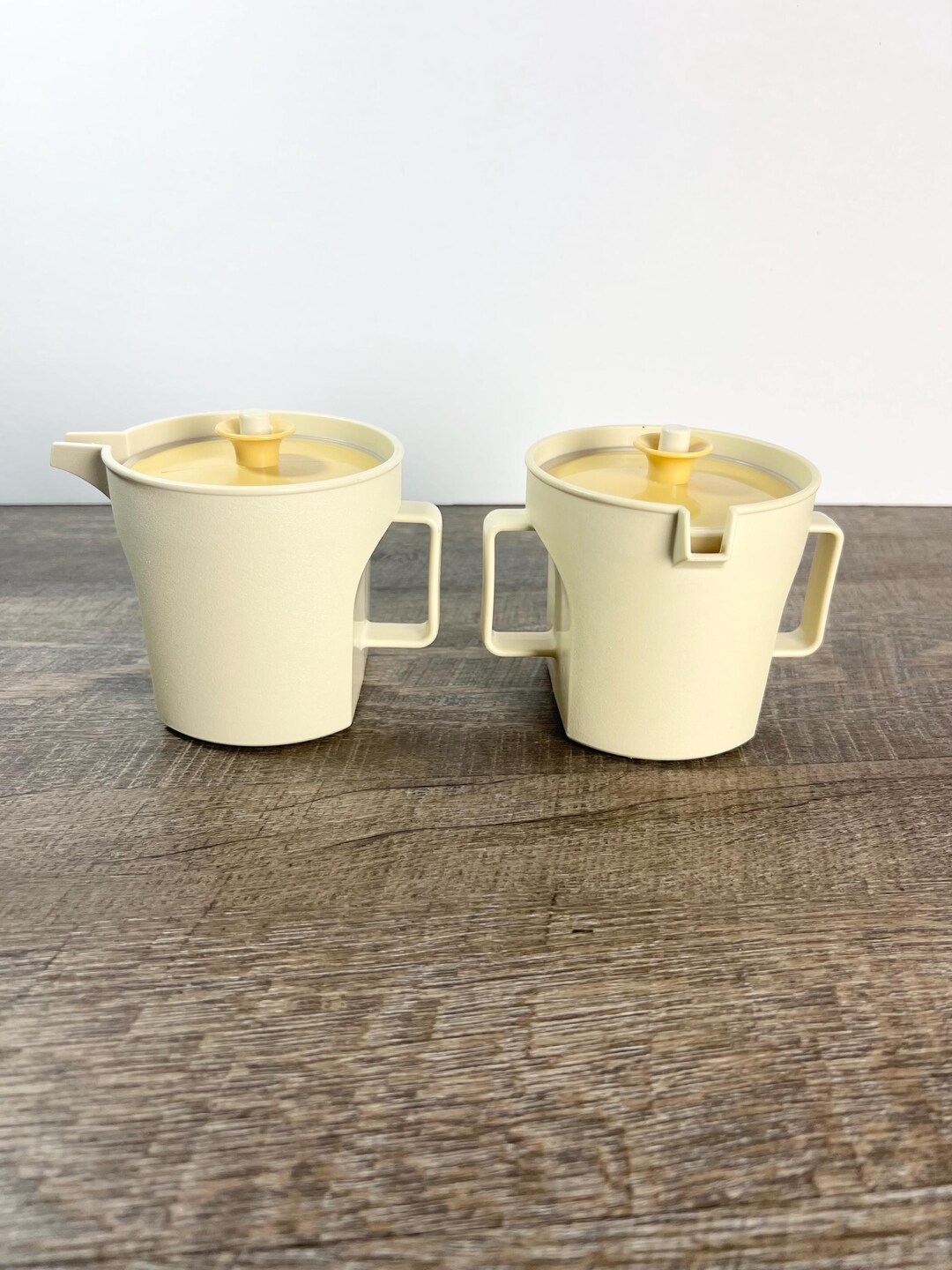 Vintage Tupperware Sugar and Cream Container Set #1415-3 & 1414-4 ...