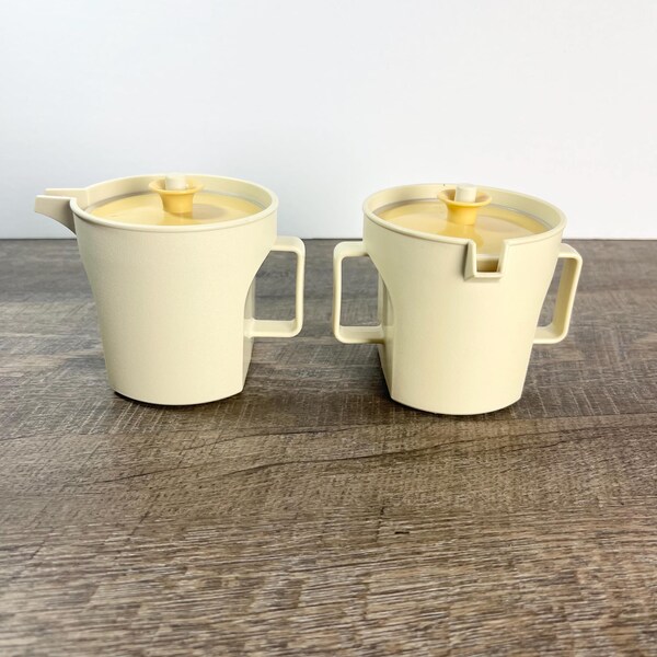 Tupperware Sugar and Creamer - Etsy