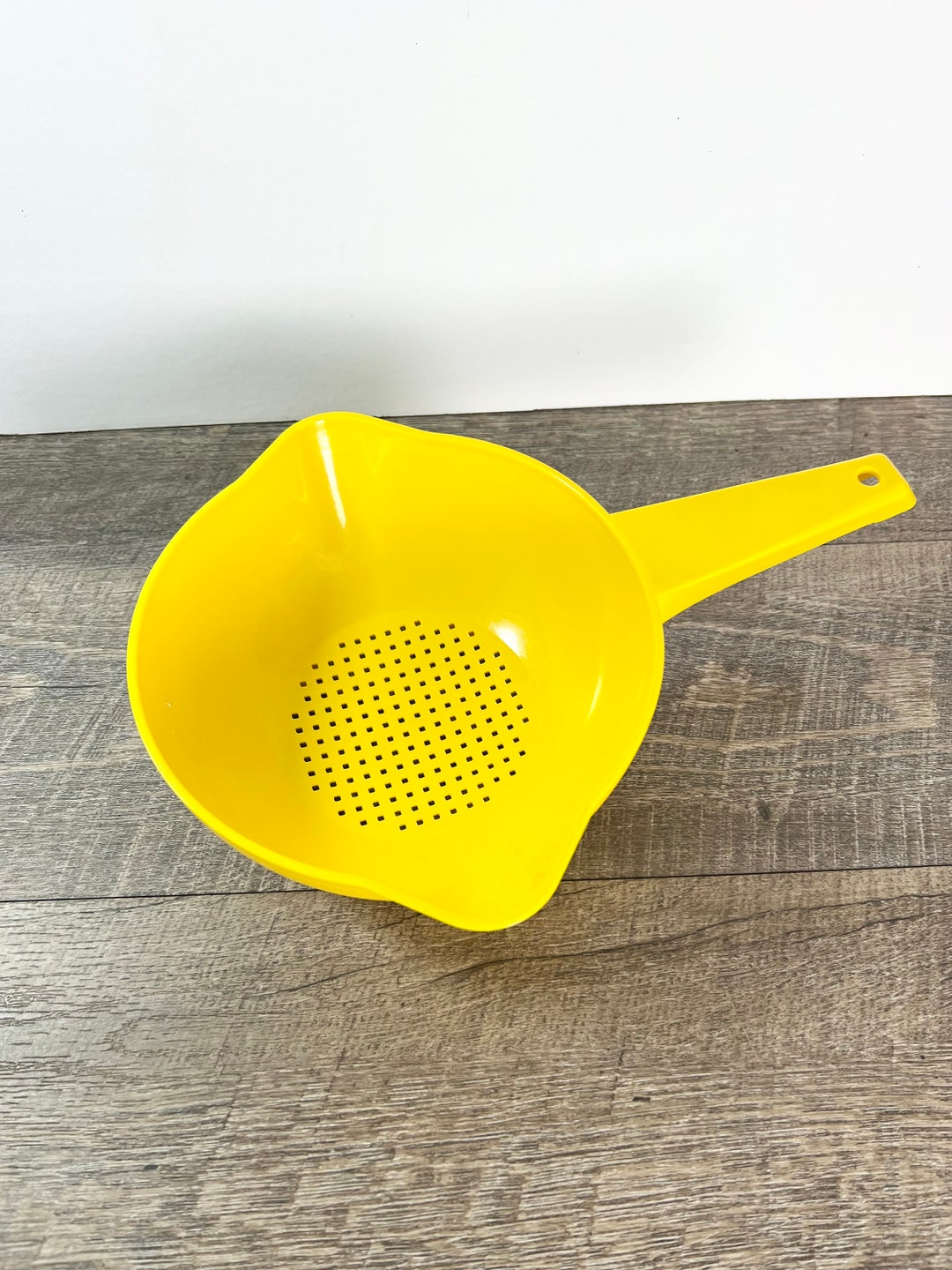 Vintage Tupperware Strainer Yellow Plastic Retro Kitchen Cottagecore - Etsy