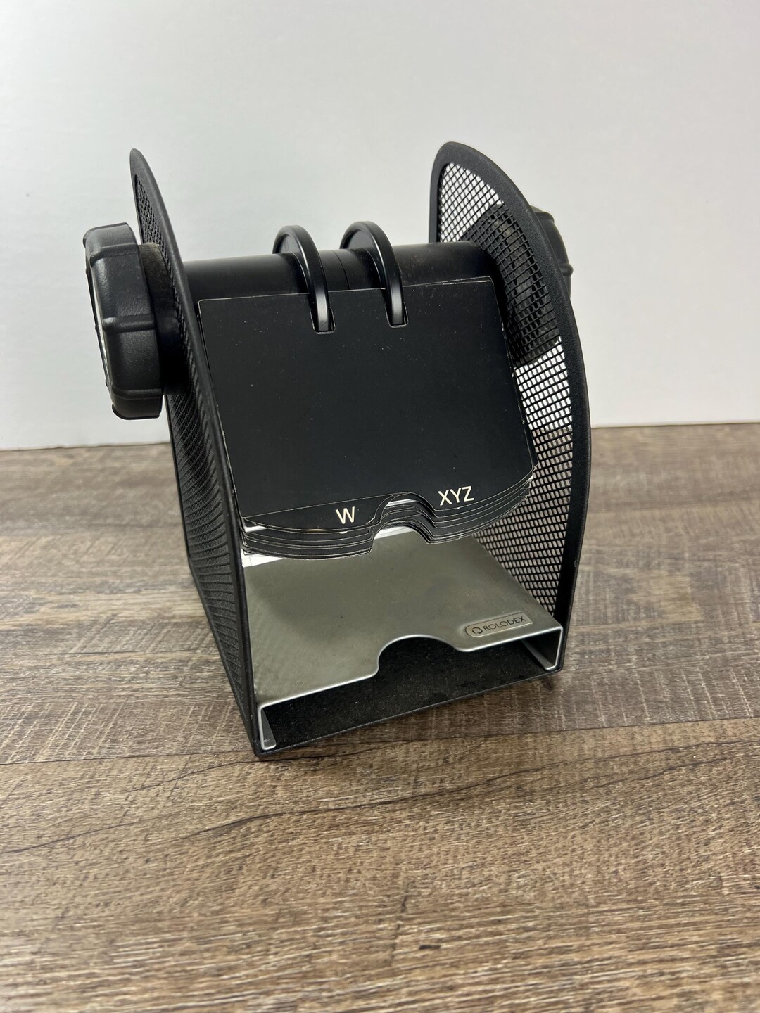 Vintage Rolodex Contacts Organizer Office Business Desk Spinner ...