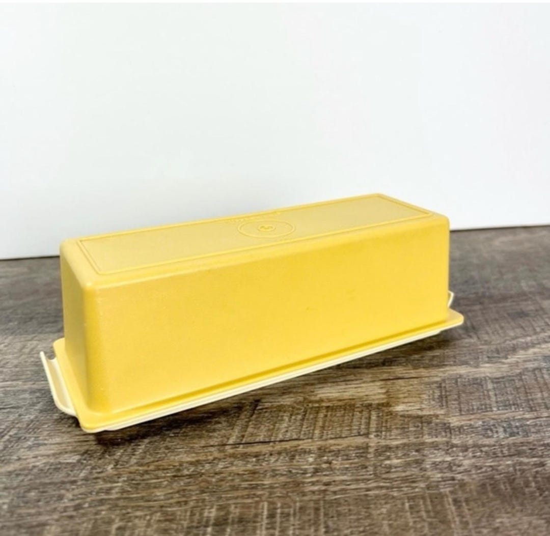 Vintage Tupperware Butter Dish Single Stick Container Harvest Gold - Etsy