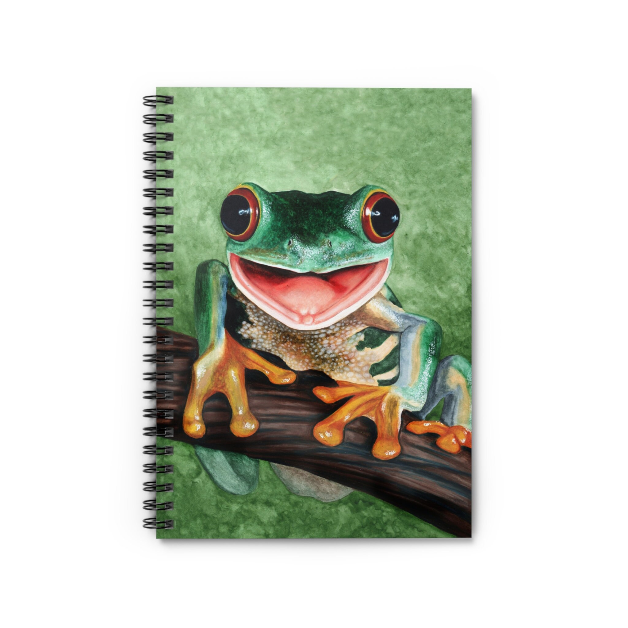 Red Eyed Tree Frog Spiral Notebook Ruled Line - Etsy