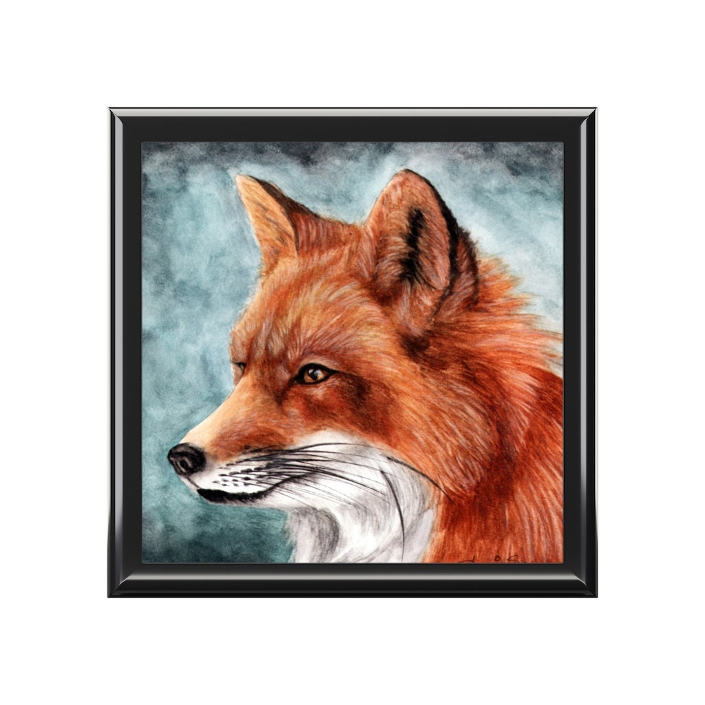 Red Fox Jewelry Box - Etsy