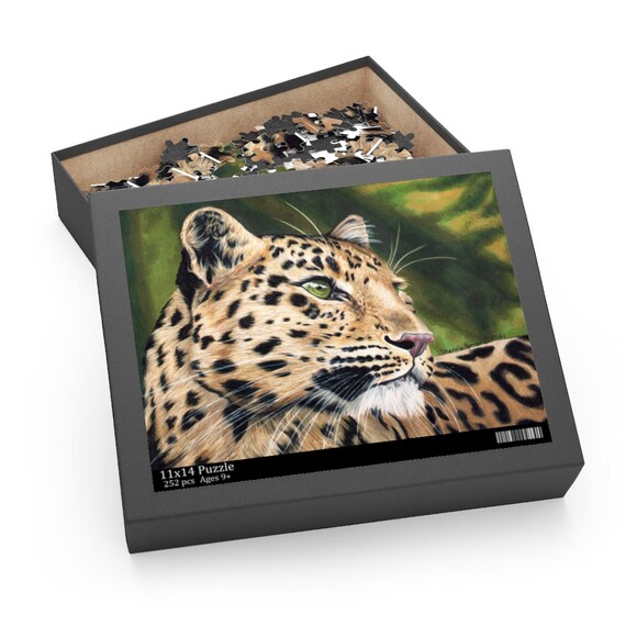 Amur Leopard Puzzle 250 Piece | Etsy