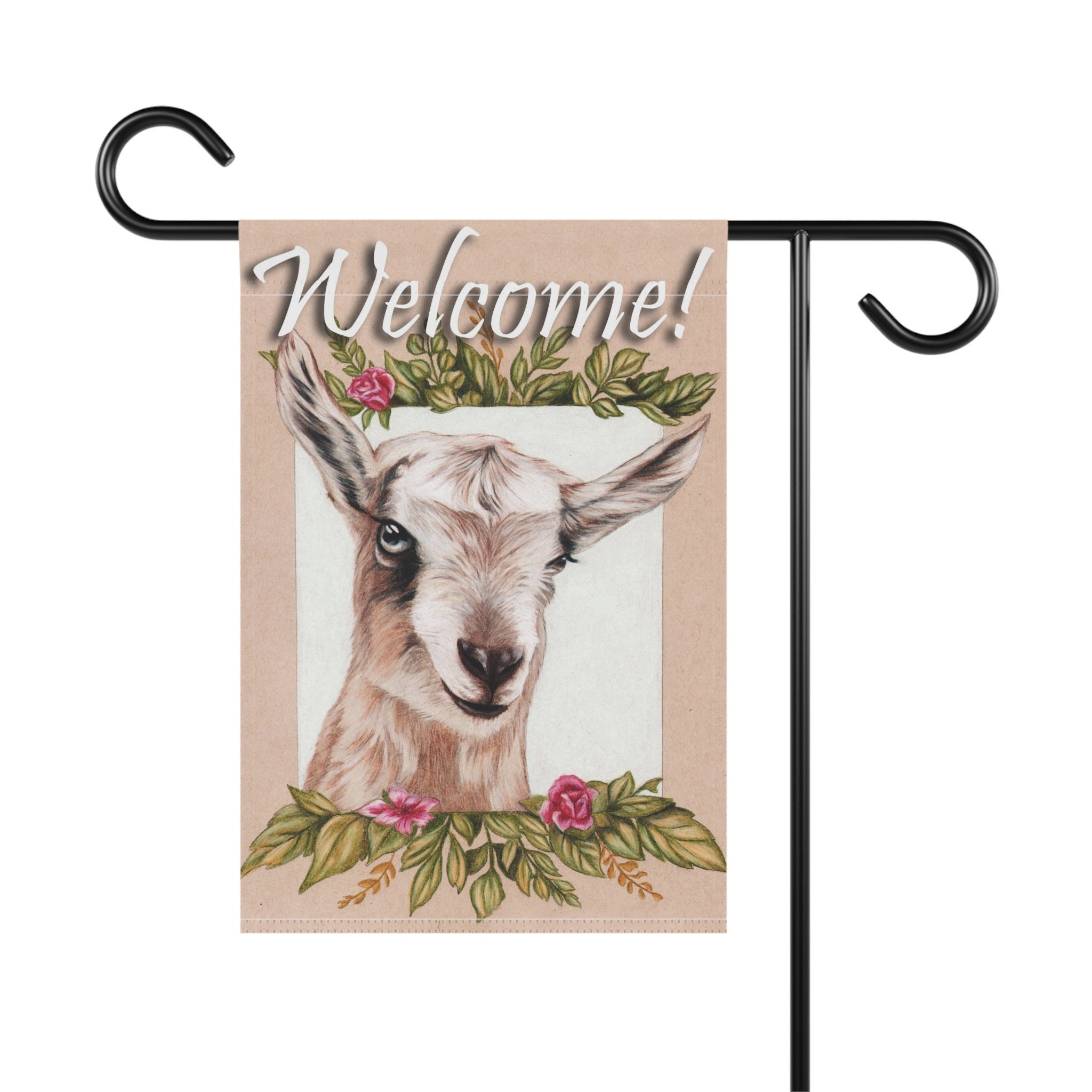 Welcome Goat Garden & House Banner - Etsy