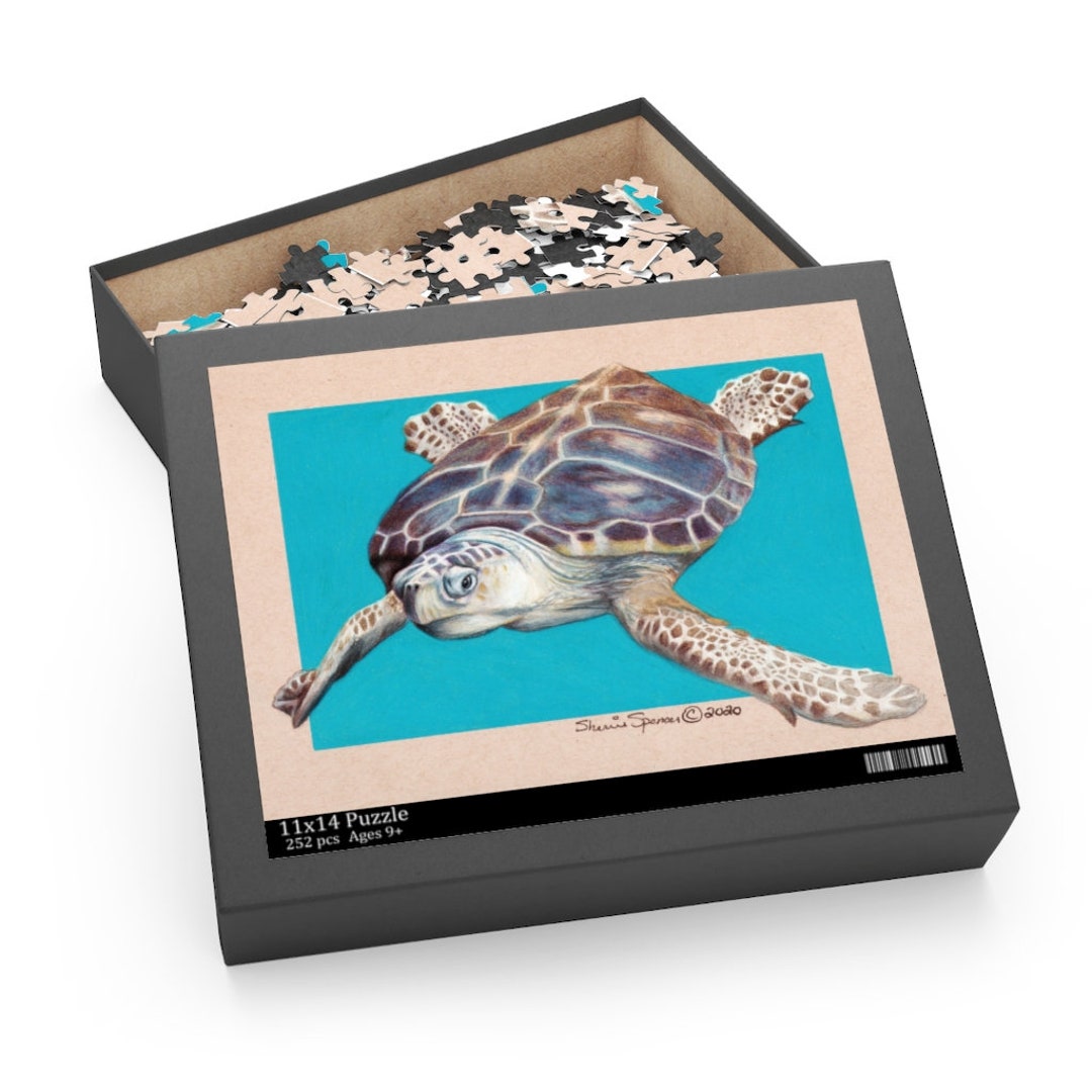Loggerhead Sea Turtle Puzzle 250 Piece - Etsy