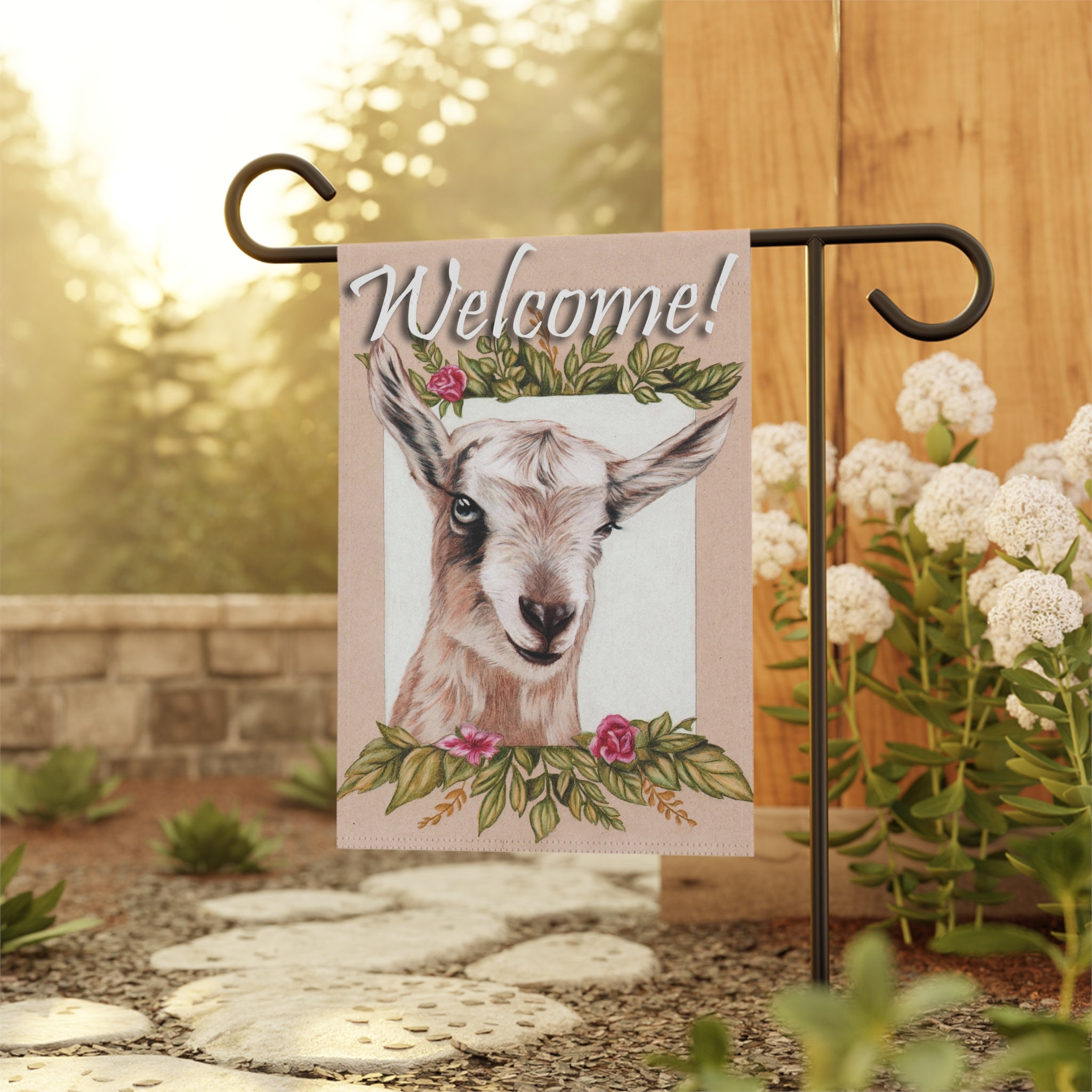 Welcome Goat Garden & House Banner - Etsy