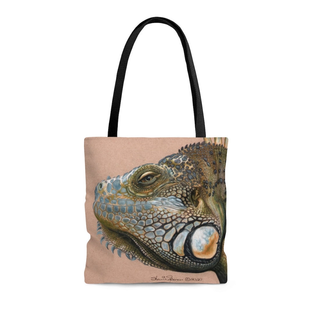 Iguana Portrait AOP Tote Bag - Etsy