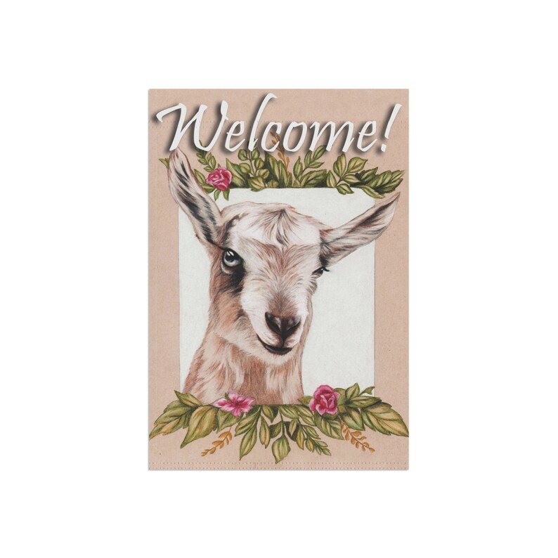 Welcome Goat Garden & House Banner - Etsy