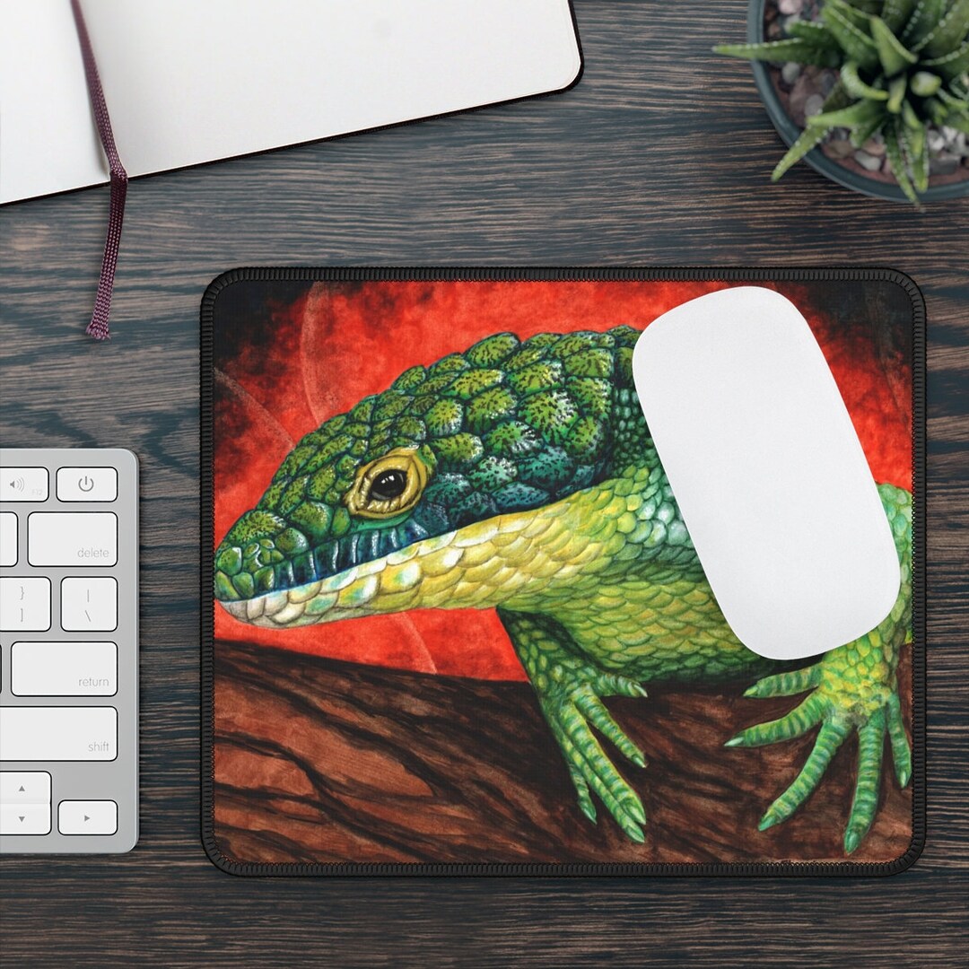 Ambronia Alligator Lizard Gaming Mouse Pad - Etsy