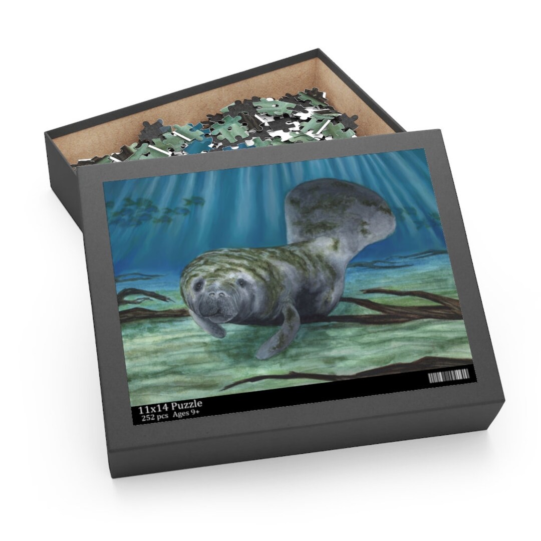 Manatee Puzzle 250 pieces - Etsy Österreich