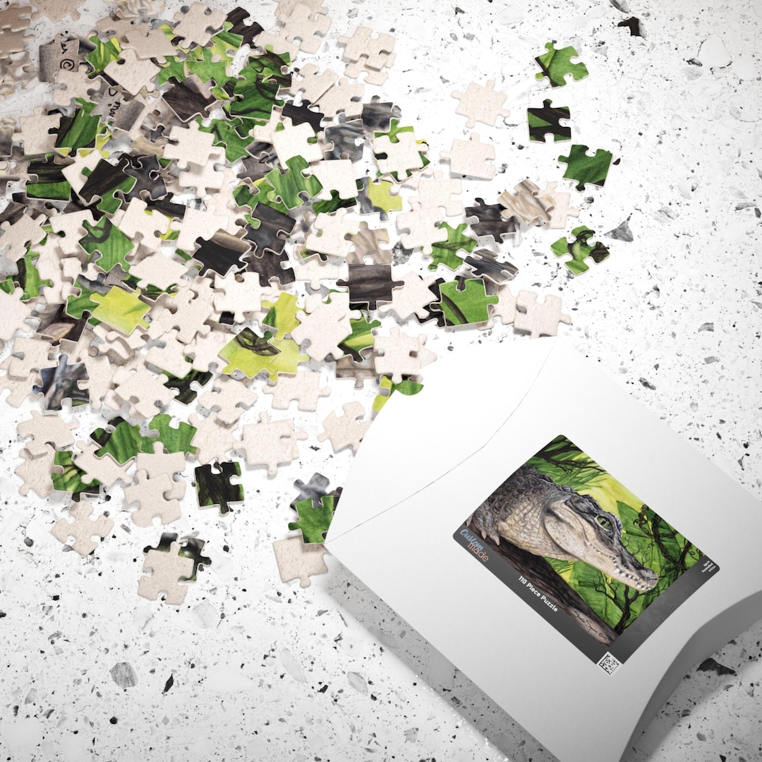 Chinese Alligator Crocodile Puzzle, Nature Jigsaw, Wildlife Gift, Home ...
