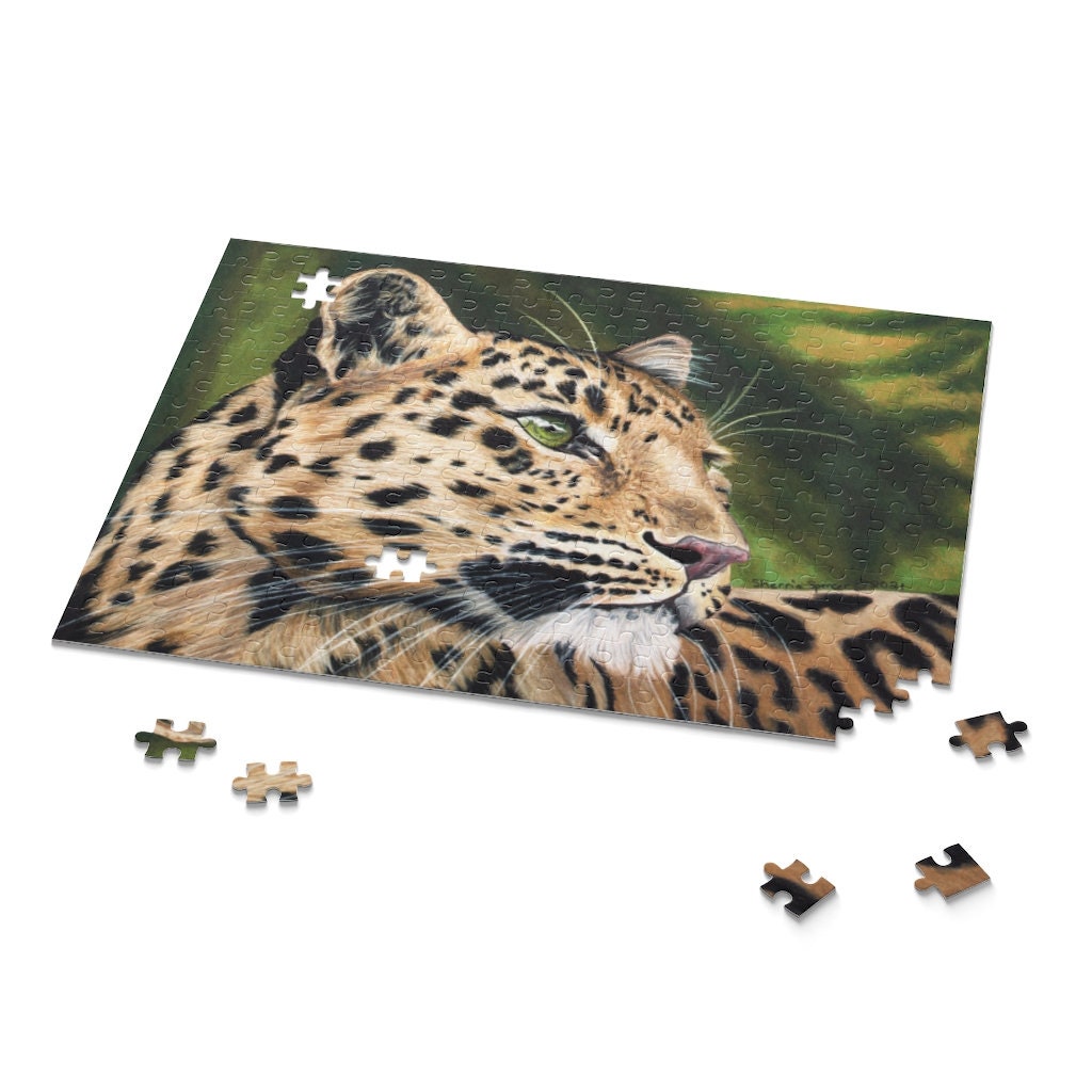 Amur Leopard Puzzle 250 Piece - Etsy