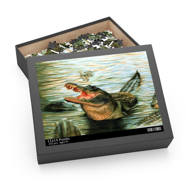 Alligator Puzzle - Etsy
