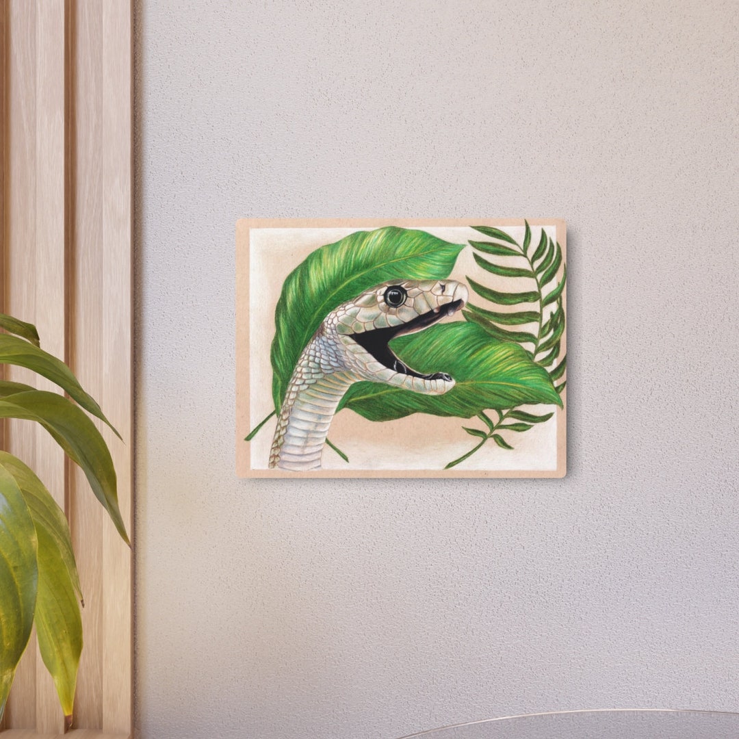 Black Mamba Snake Metal Art Sign - Etsy