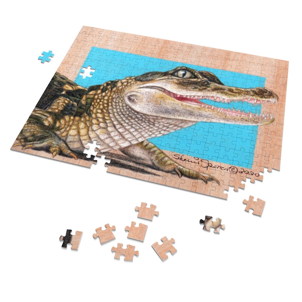 Baby Alligator Smiling #2 Jigsaw Puzzle (252, 500, 1000-piece) - Etsy
