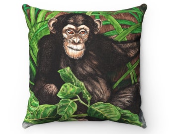 Chimpanzee Pillow - Etsy