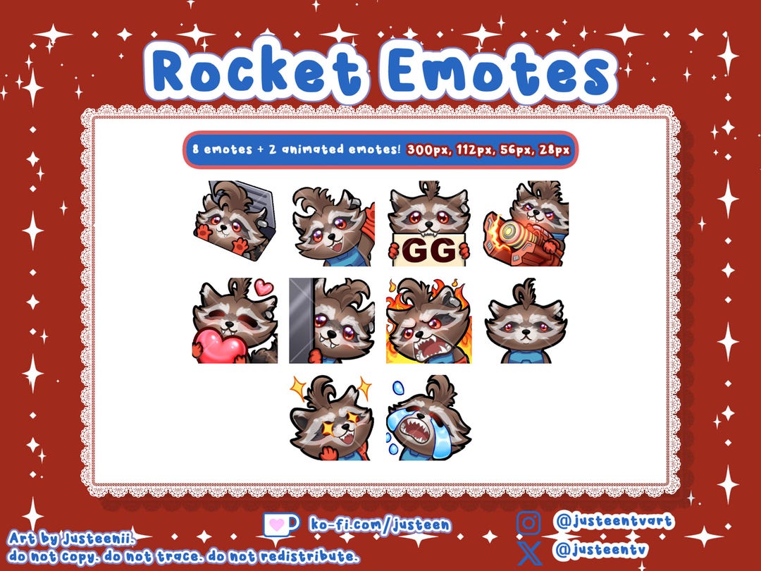 Marvel Rivals Rocket Raccoon Emotes Rivals Rocket Raccoon Emotes Cute ...