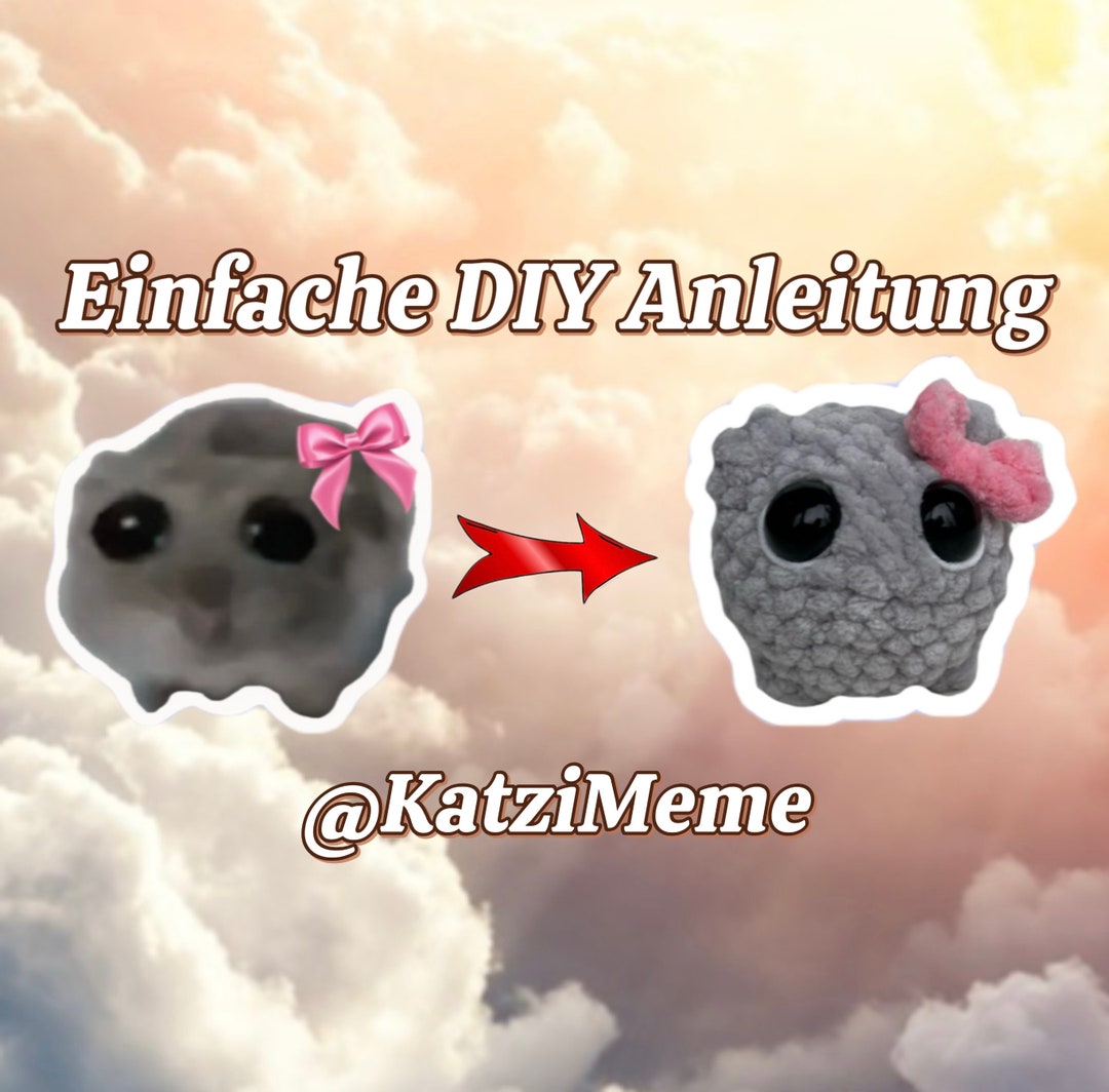 DIY Instructions Sad Hamster EASY Sad Hamster Tiktok Trend Katzimeme - Etsy