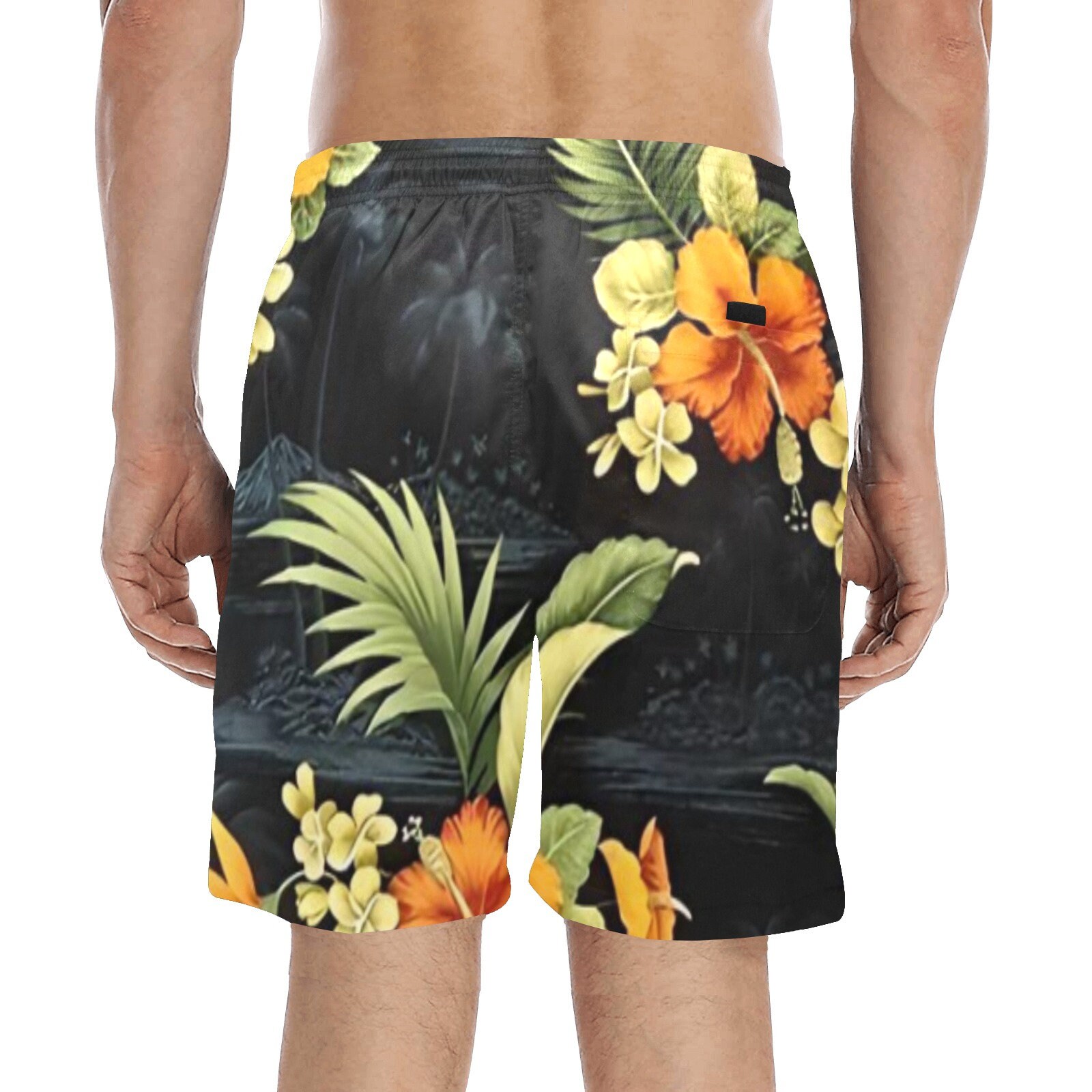 Vintage-inspired Men's Hawaiian Swim Shorts: Retro Beach Trunks for ...