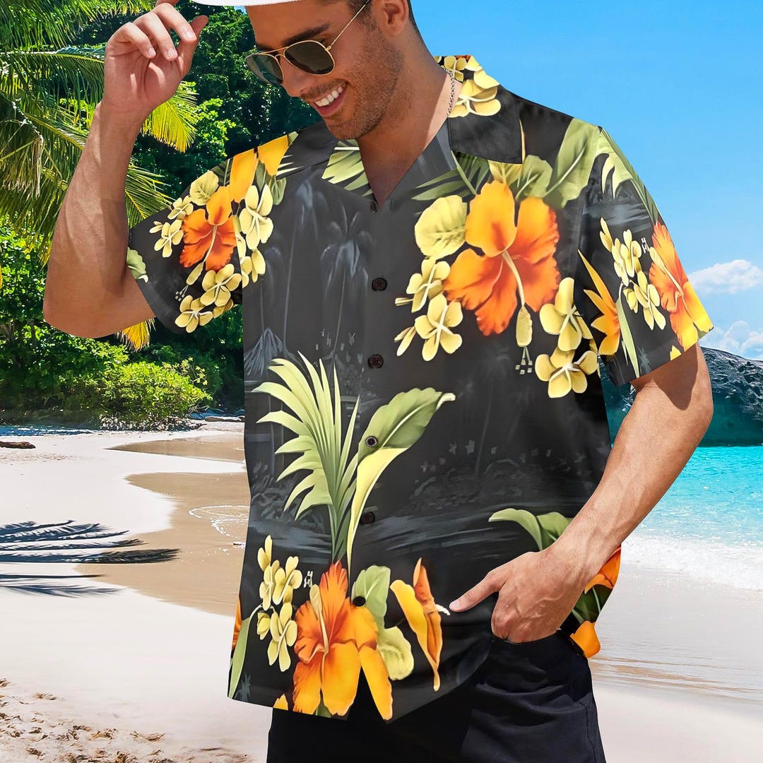Polynesian Aloha Cruise Shirts: Mens Tropical Hawaiian Beach Wear S-5XL ...