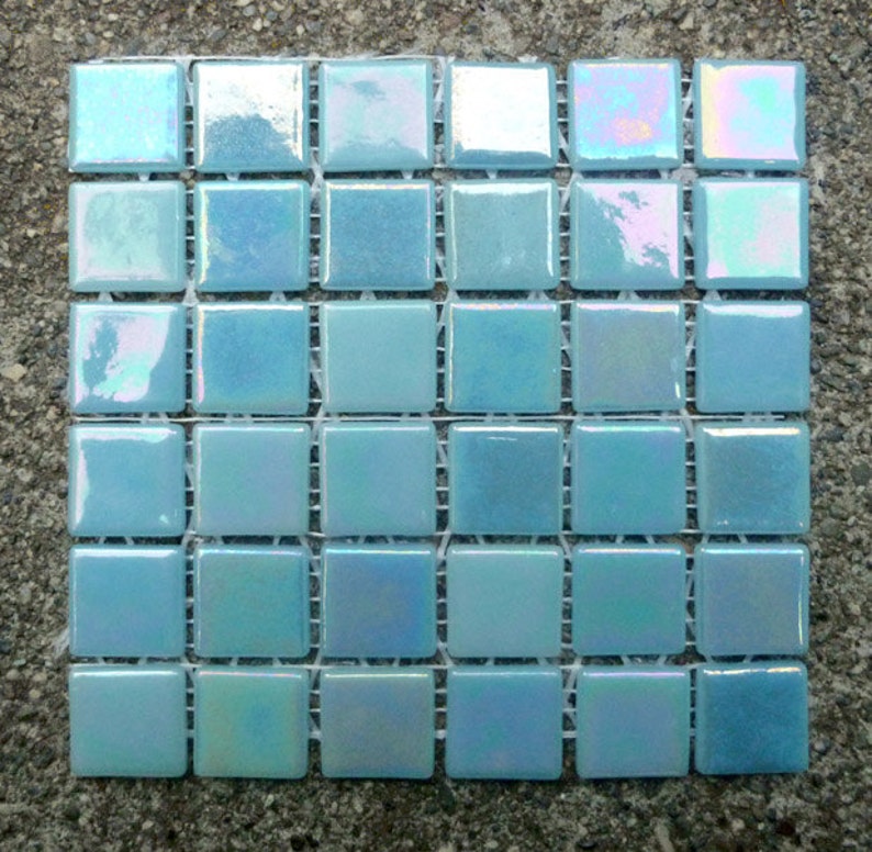 36 Amazing Blue Glow in the Dark Glass Tiles | Etsy
