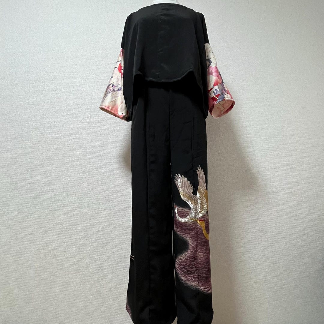 Matching Cloth, Kimono Remake,furisode,bird 111 - Etsy
