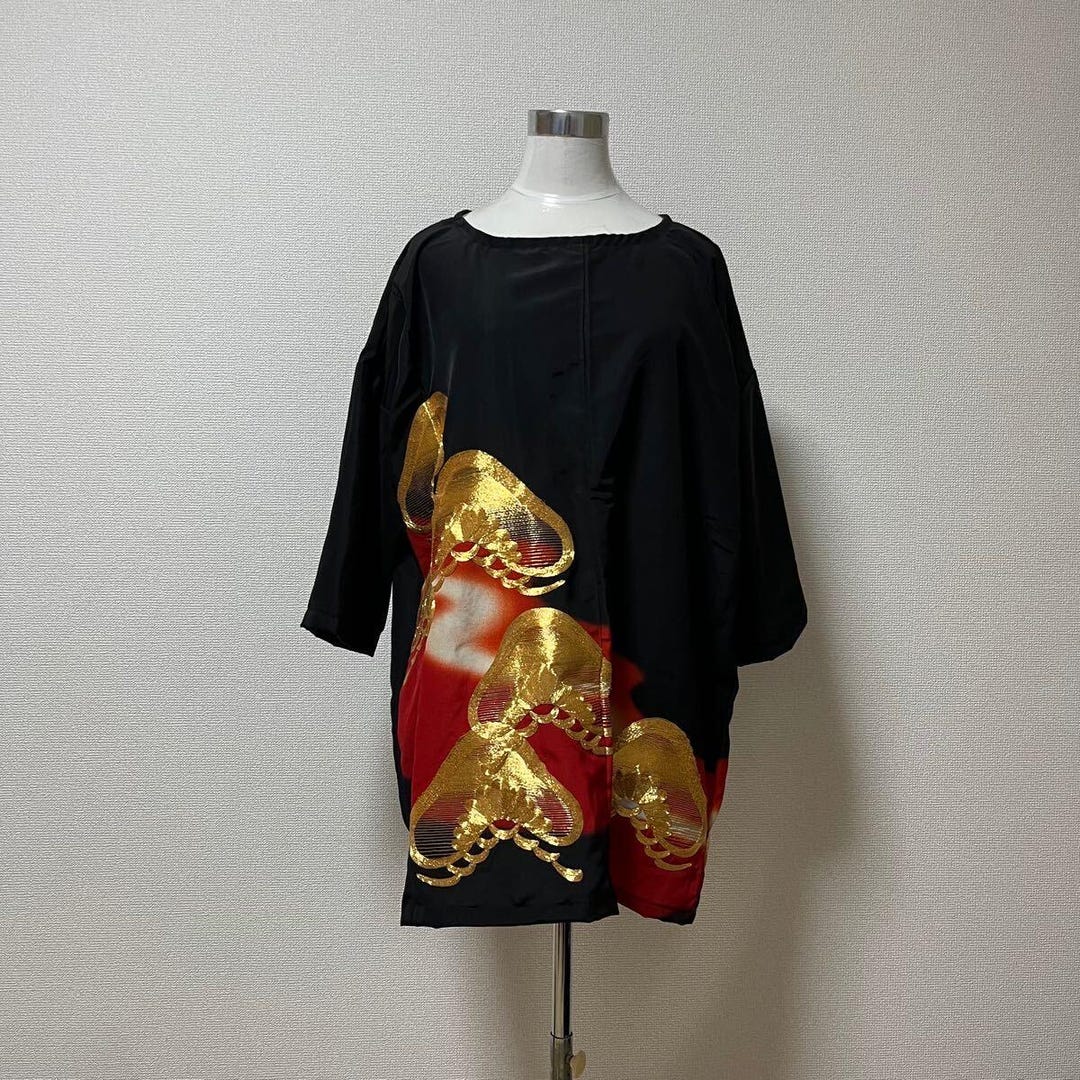 Upcycled Japanese Kimono Top – Handmade Vintage Silk Blouse ...