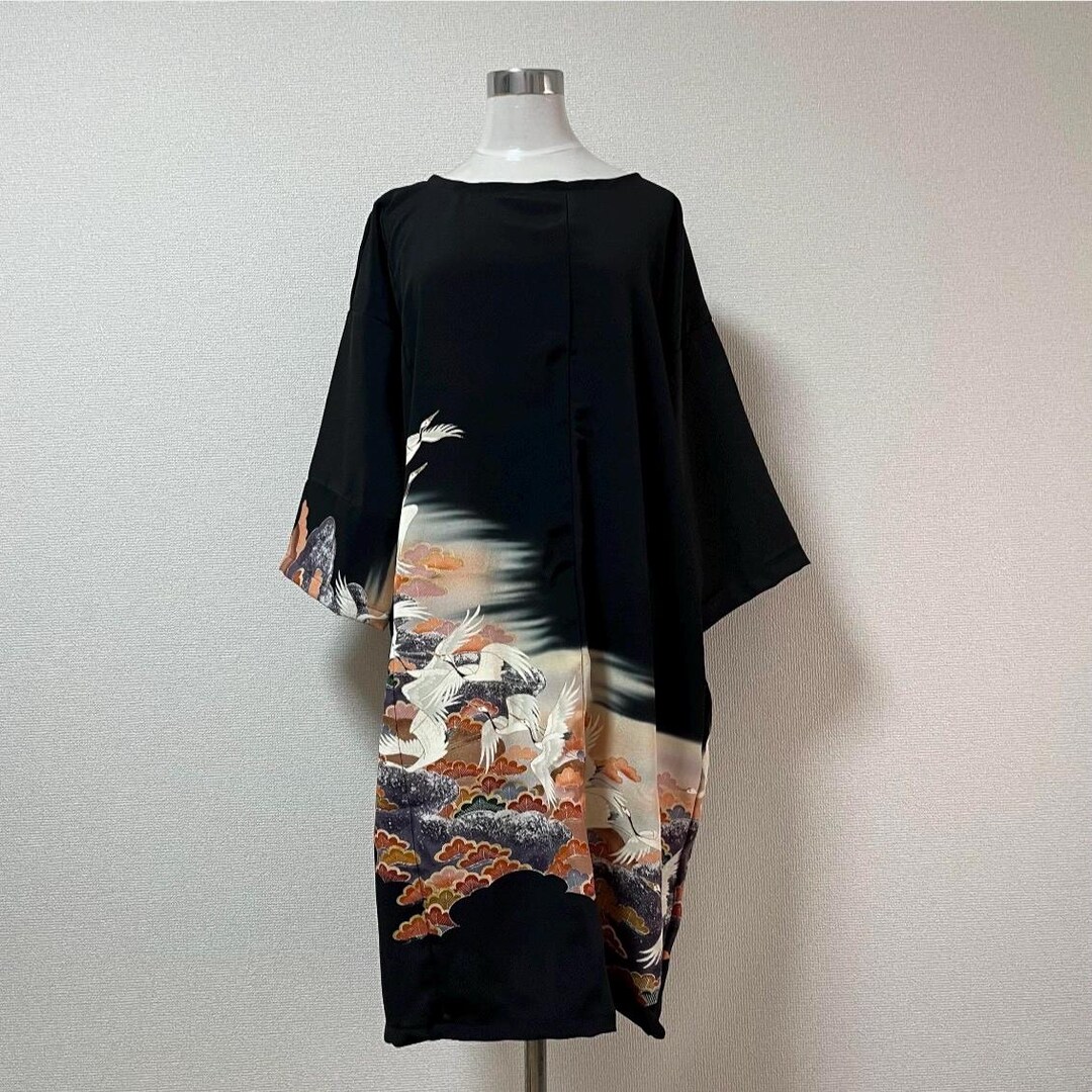 Upcycled Japanese Kimono Dress - Handmade Vintage Kimono Clothing ...