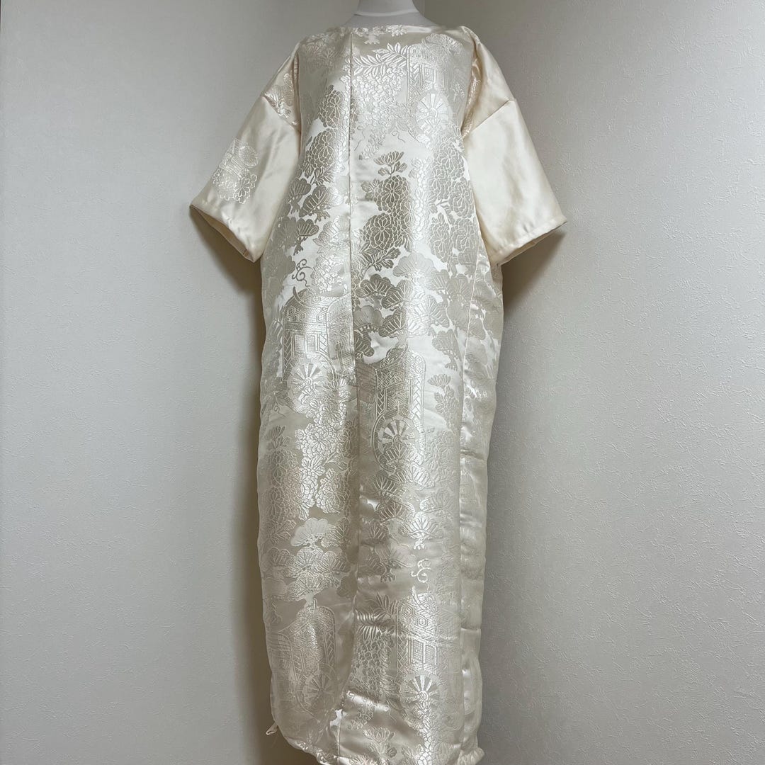 Upcycled Japanese Kimono Long Dress - Handmade Vintage Japanese ...