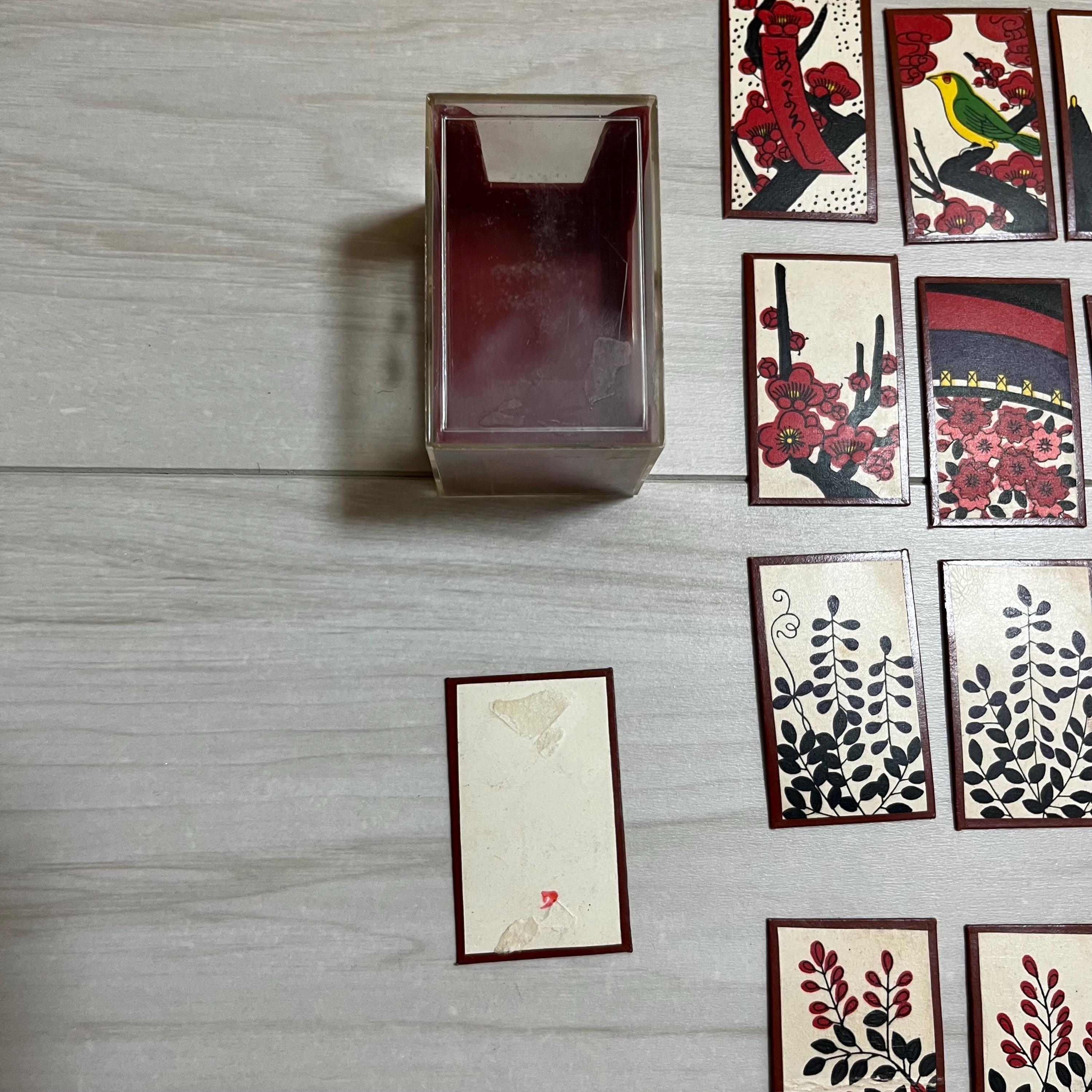 Vintage Traditional Japanese Hanafuda Playing Cards - Decorative ...