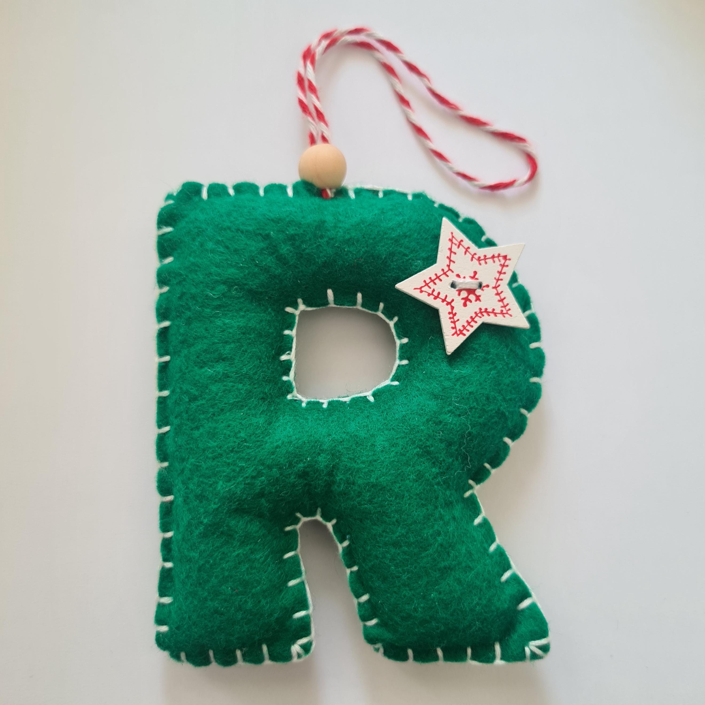 Handmade Felt Letter Christmas Decoration - Etsy