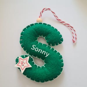 Handmade Felt Letter Christmas Decoration - Etsy
