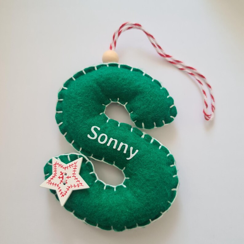 Handmade Felt Letter Christmas Decoration - Etsy