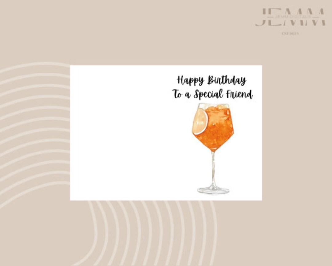 Aperol Spritz Digital Birthday Card Occasions Celebrations Events ...