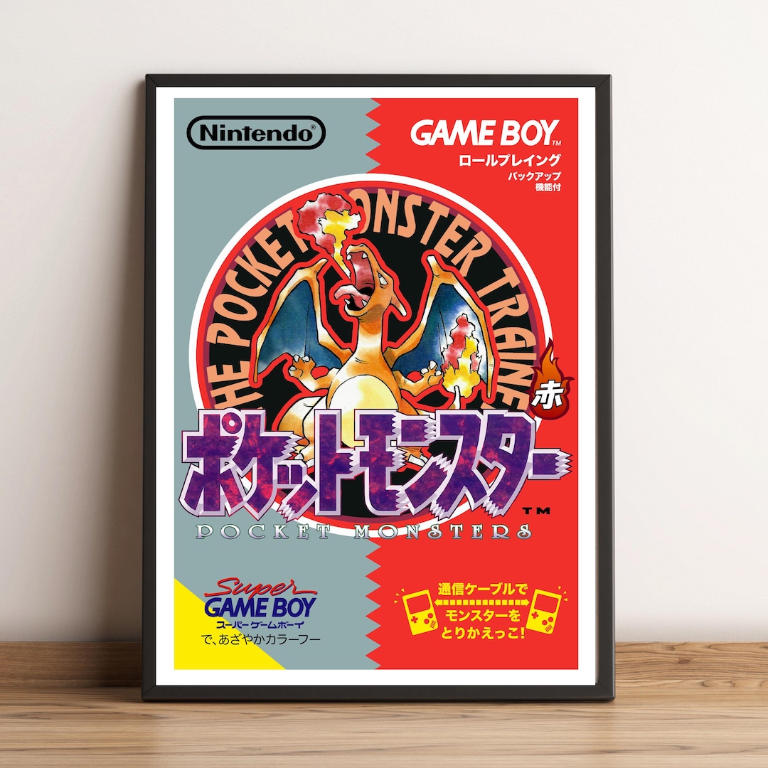 Pokémon Red Japanese Charizard Poster Print pokemon - Etsy