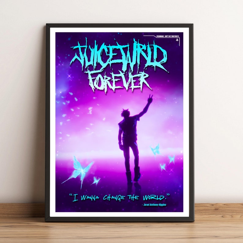 Juice WRLD 'empty Out Your Pockets' Poster Print (memorial) - Etsy UK