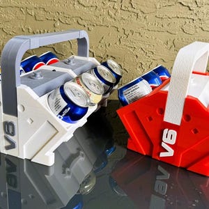 V6/V8 Engine Beer/soft Drink Ice Cooler - for 6 or 8 Regular Sized Cans ...